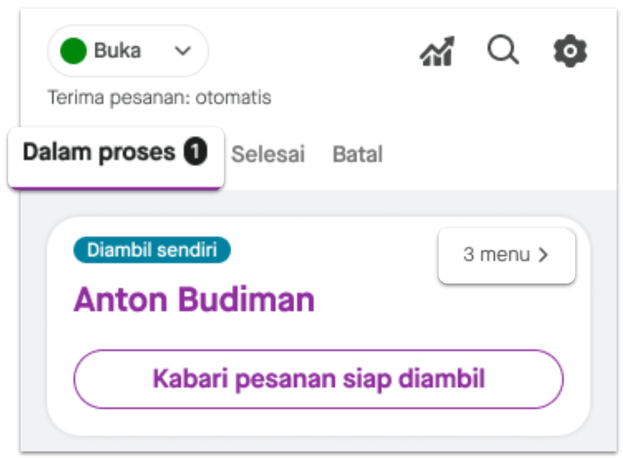 Cara menjalankan pesanan GoFood Pickup